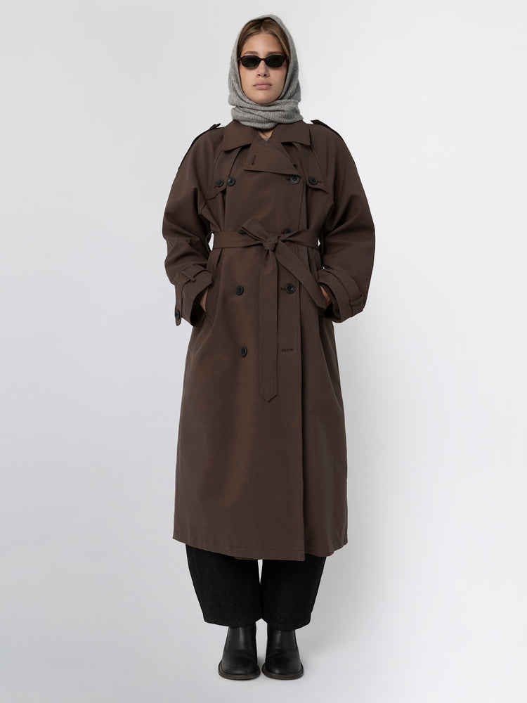 ZOE JACKET - DARK BROWN